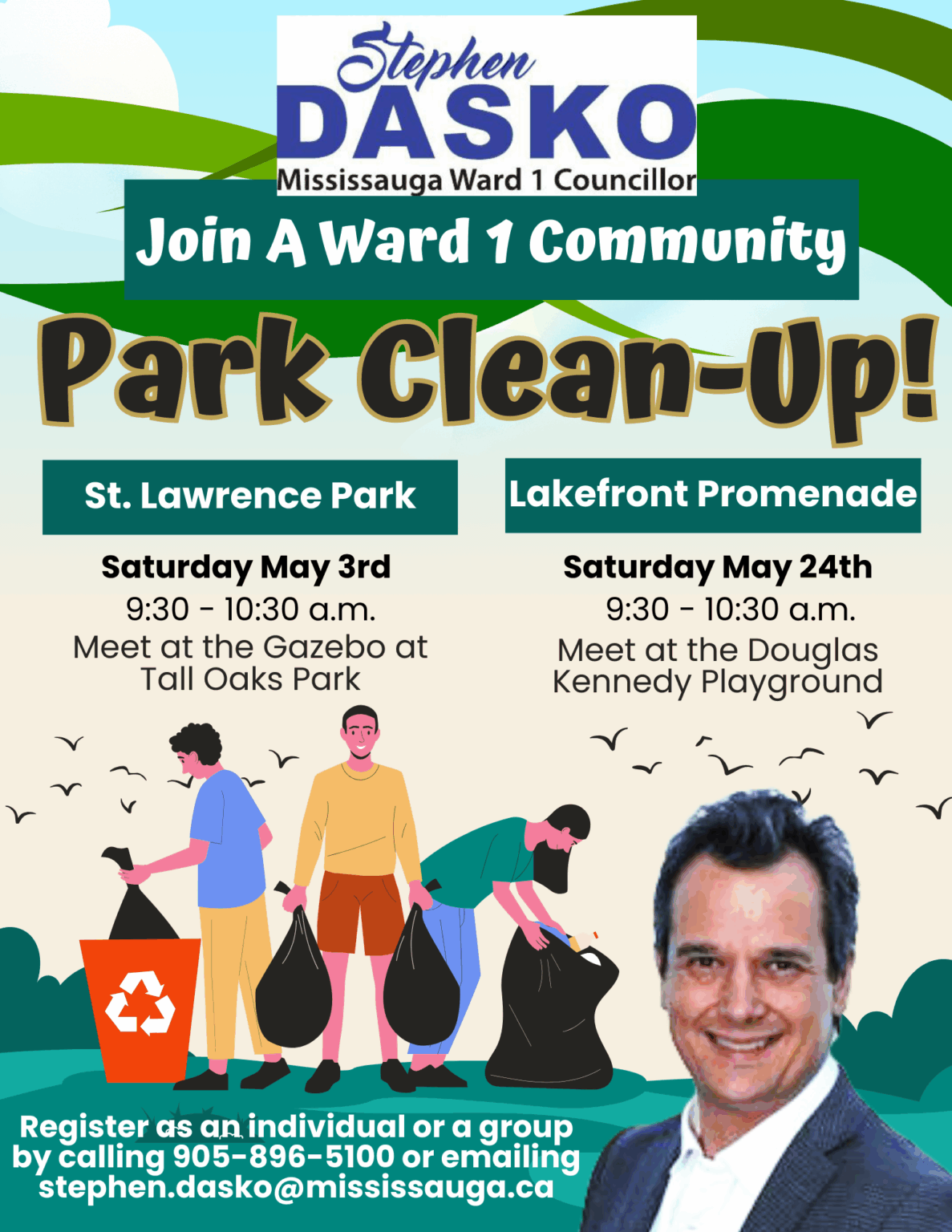 Ward 1 Park Clean Up Events – MAY 24th EVENT CANCELLED – Councillor ...