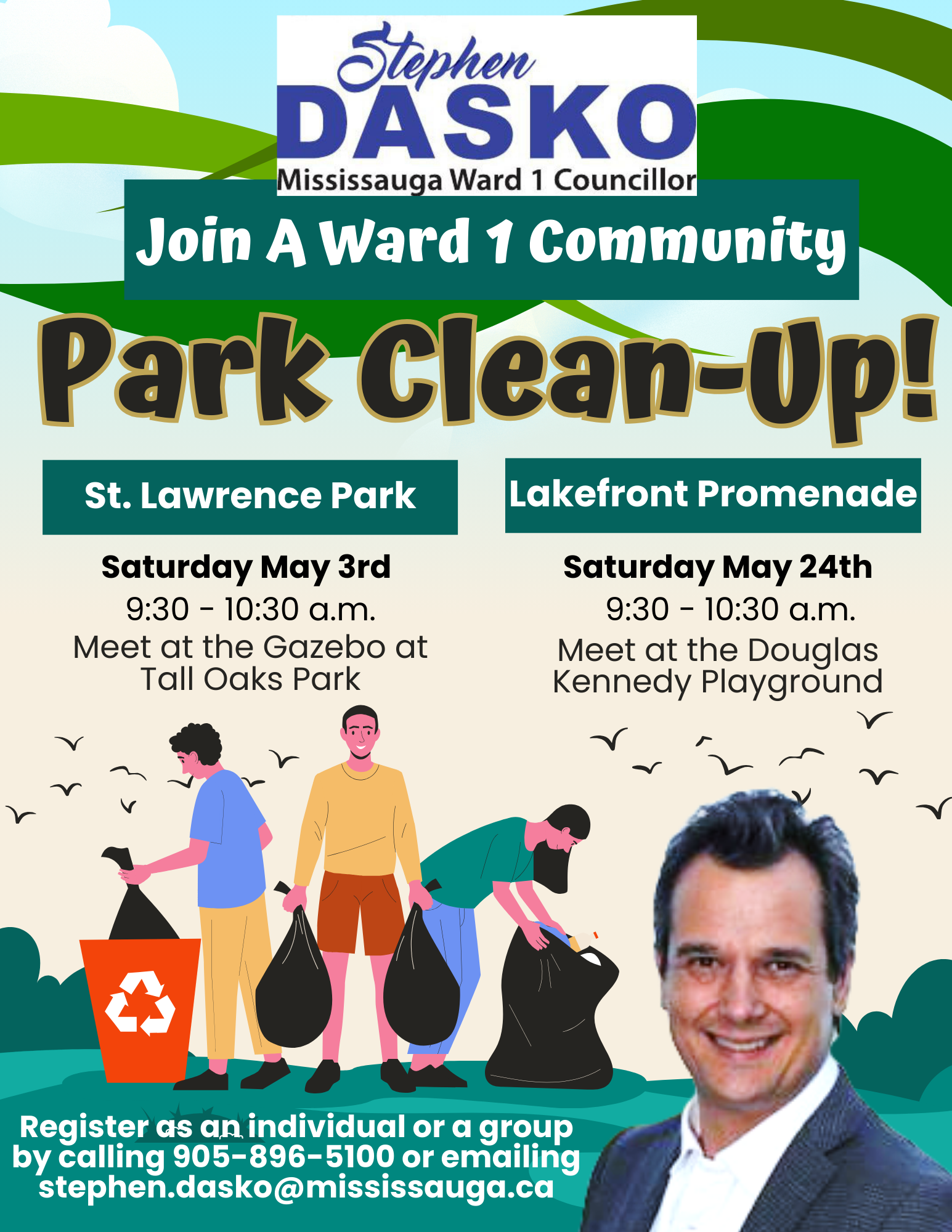 Ward 1 Park Clean Up Events – MAY 24th EVENT CANCELLED – Councillor ...