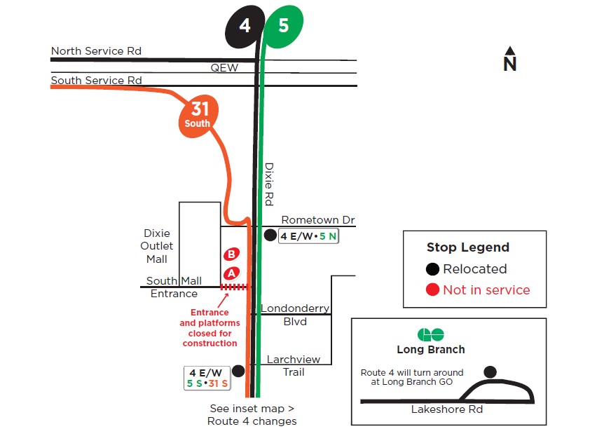 MiWay Notice: Dixie Outlet Mall Road Construction – Councillor Stephen ...