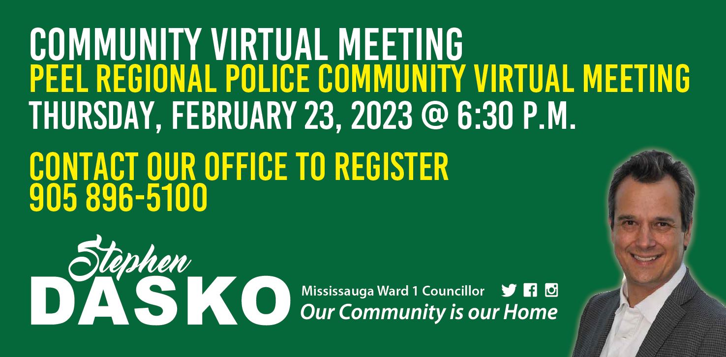 Stephen’s Initiatives – Councillor Stephen Dasko, Ward 1